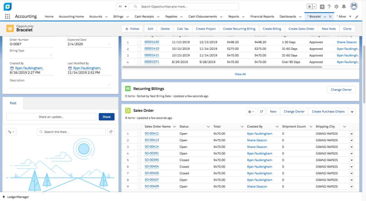 Inventory And Order Management Salesforce Native Accounting Seed